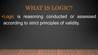 Logic Philosophy Sound and unsound argument | PPTX