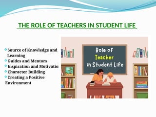 Importance of a teacher in society building. | PPTX