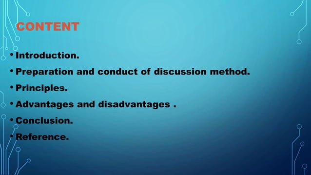 Discussion method | PPT
