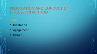 Discussion method | PPT