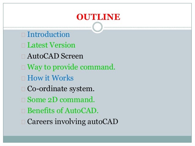 autocad presentation