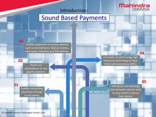 What Are Sound Based Payments | PPTX