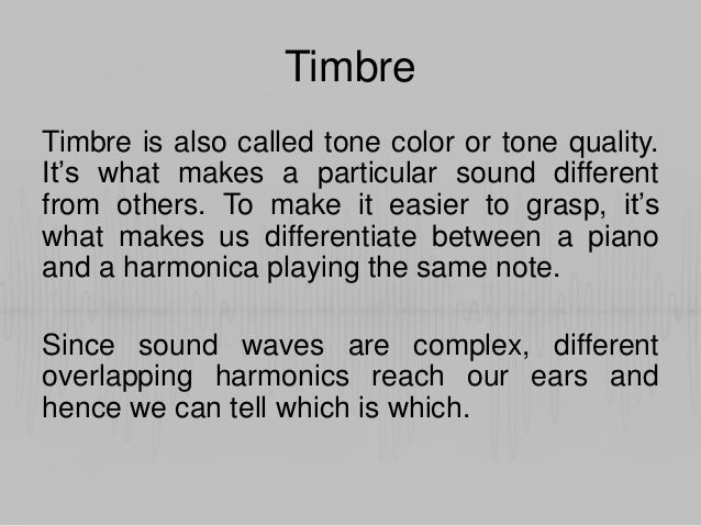 Sound Basics: Propagation, Amplitude, Frequency and Timbre