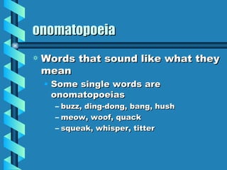 Sound Effects in Poetry | PPT