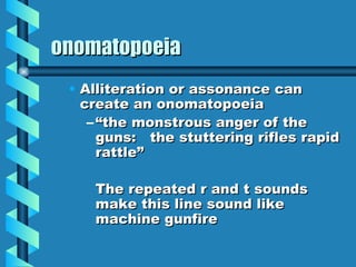 Sound Effects in Poetry | PPT