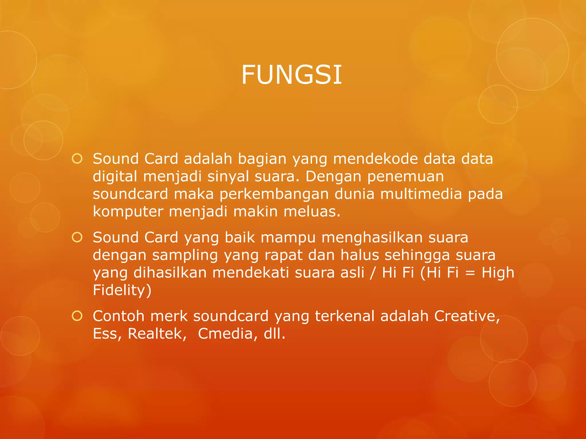 Sound card-k1 | PPTX