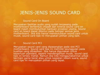 Sound card-k1 | PPTX