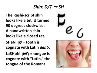 Sound changes in (Proto-) Hebrew | PPT