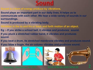 Sound chapter 12 class-8 | PPT