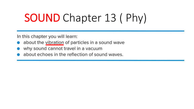 SOUND Chapter 13 ( Phy).pptx