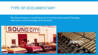Sound City | PPTX | Audio Production | Content Production