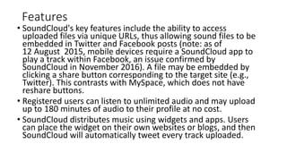 Sound cloud Detail company | PPTX