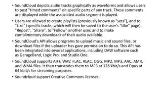 Sound cloud Detail company | PPTX