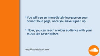 Soundcloud dashboard | PPT