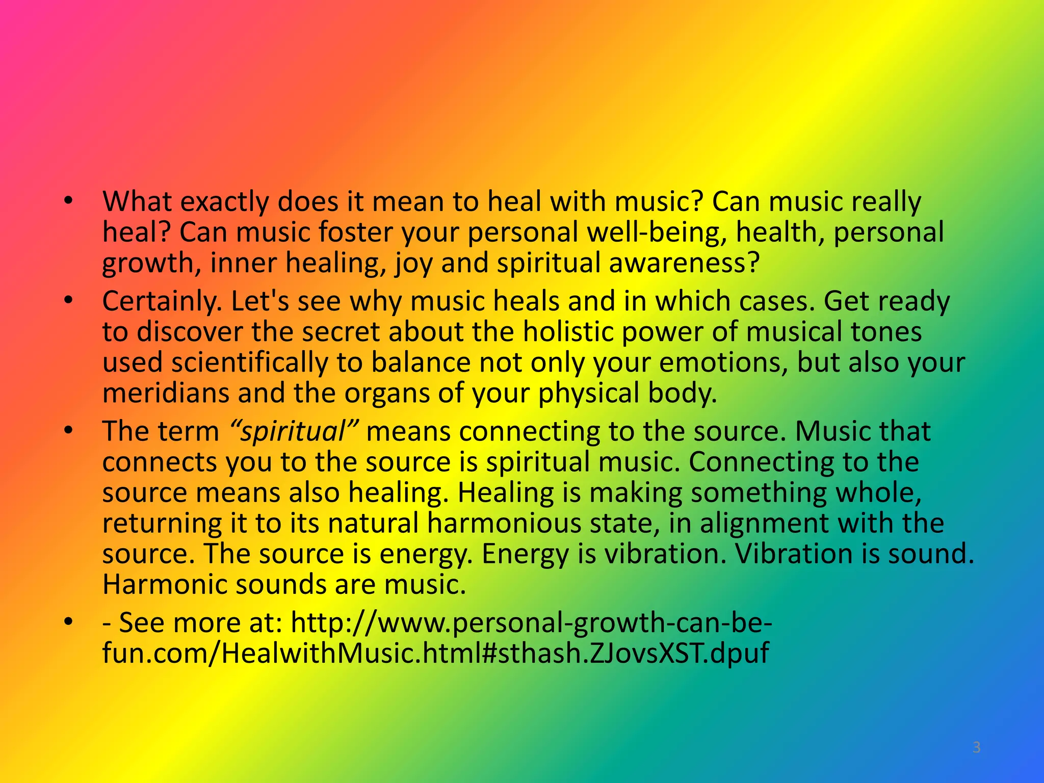 Sound & Color Therapy | PPTX
