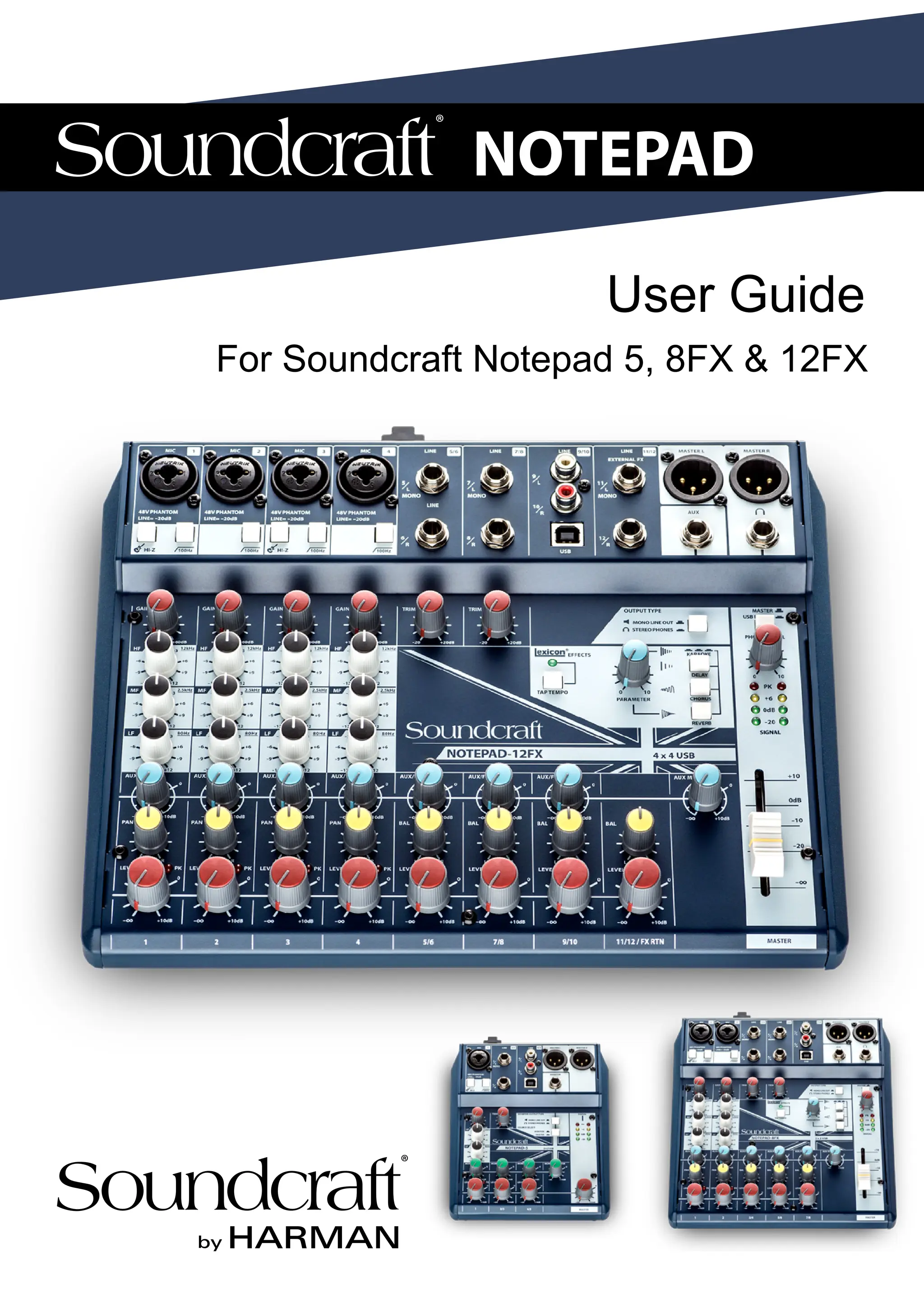 Manual de la Mezcladora SoundCraft Notepad -12Fx | PDF