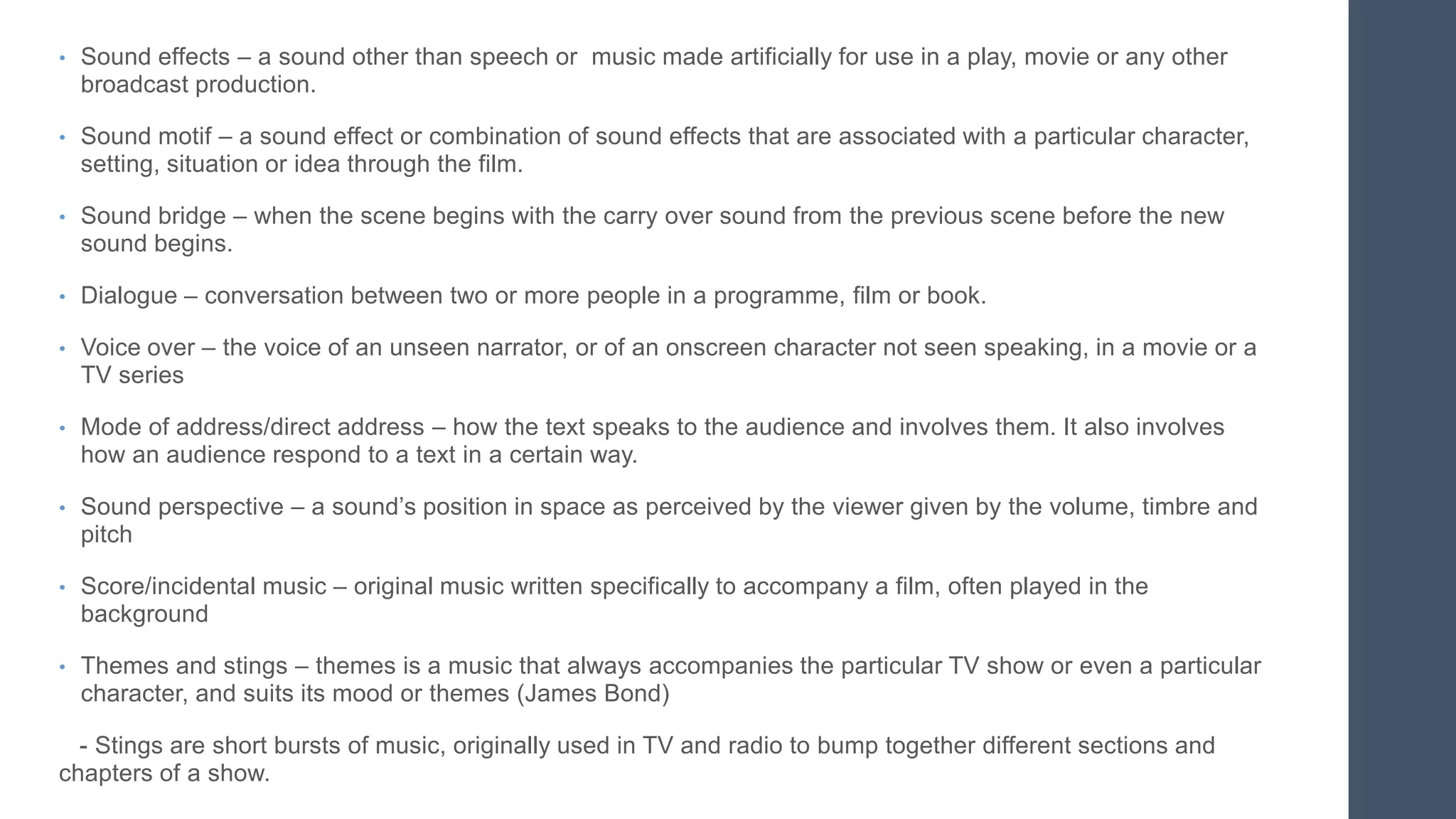 Sound definitions | PPT
