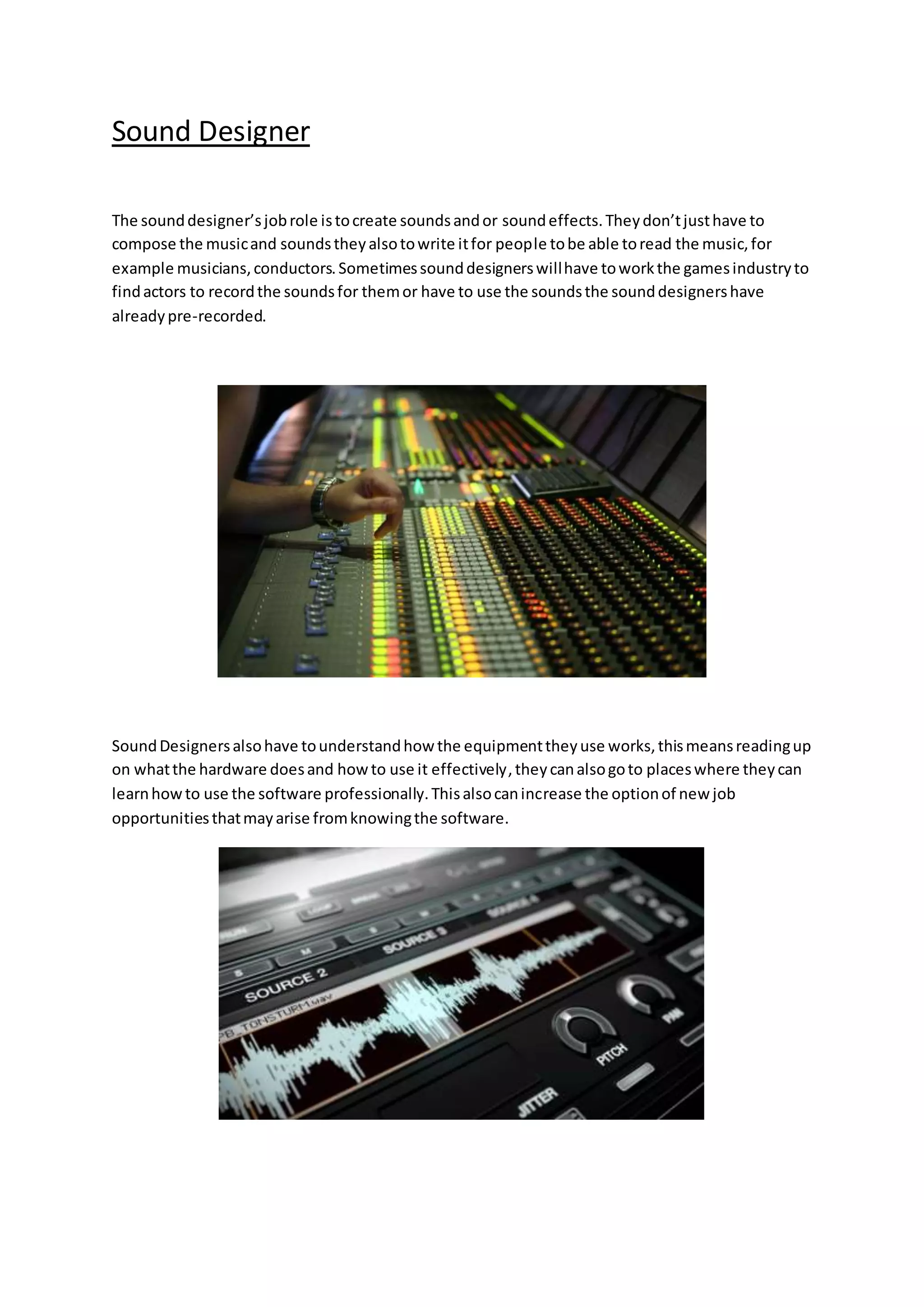 Sound designer | DOCX