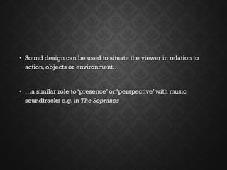 Sound design lecture | PDF