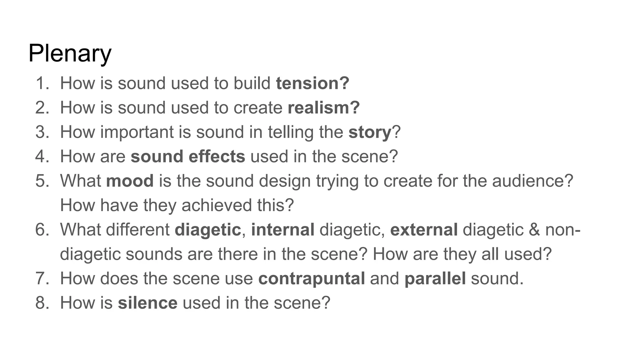 Sound Design theory recap | PPT
