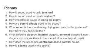 Sound Design theory recap | PPT
