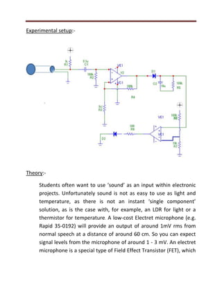 Sound detectorcircuit | PDF