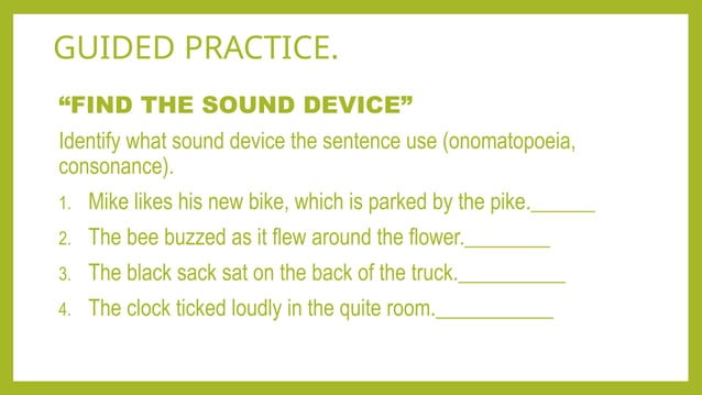 Sound device grade 7 lessons this lesson | PPT