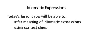 Sound devices; Idioms | PPTX