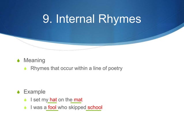 Sound Devices.ppt | Poetry | Books and Literature