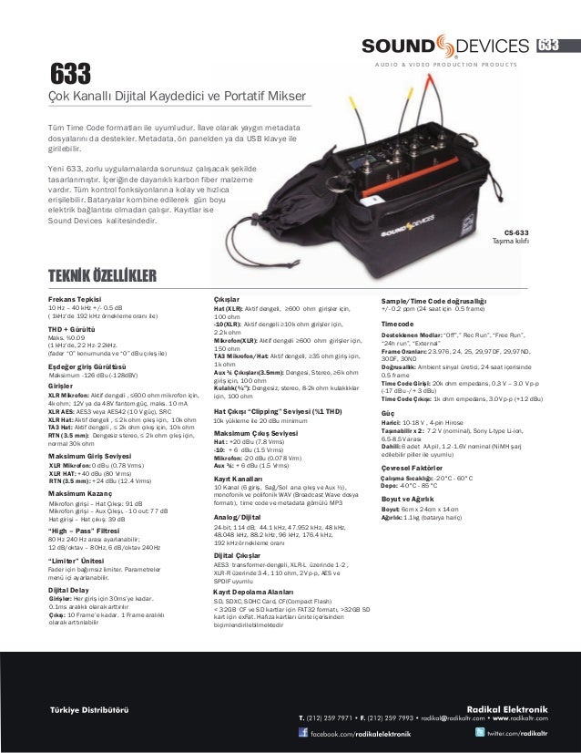 Sound Devices 633 tr
