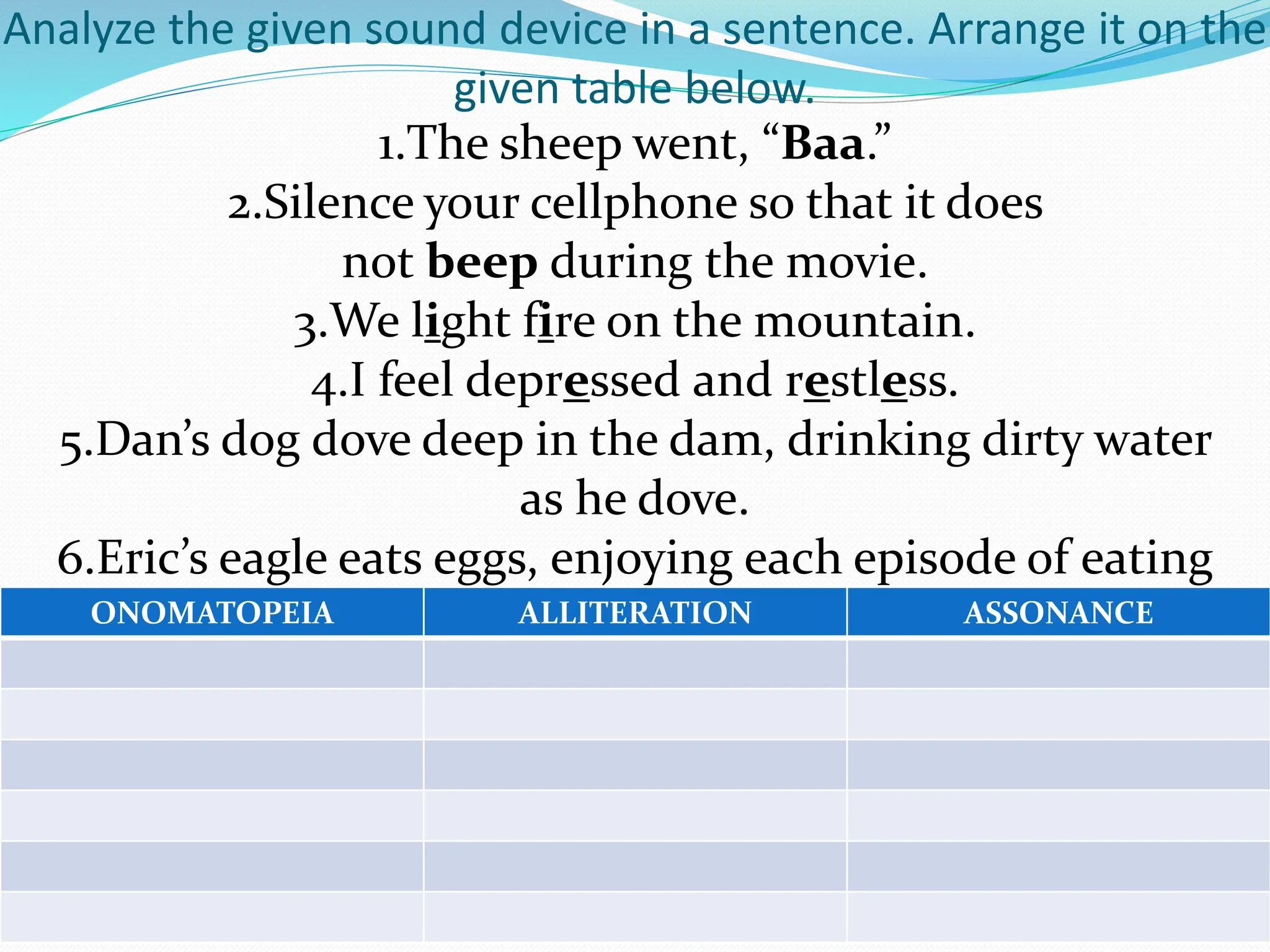 SOUND DEVICES (ONOMATOPEIA, ALLITERATION AND ASSONANCE.pptx