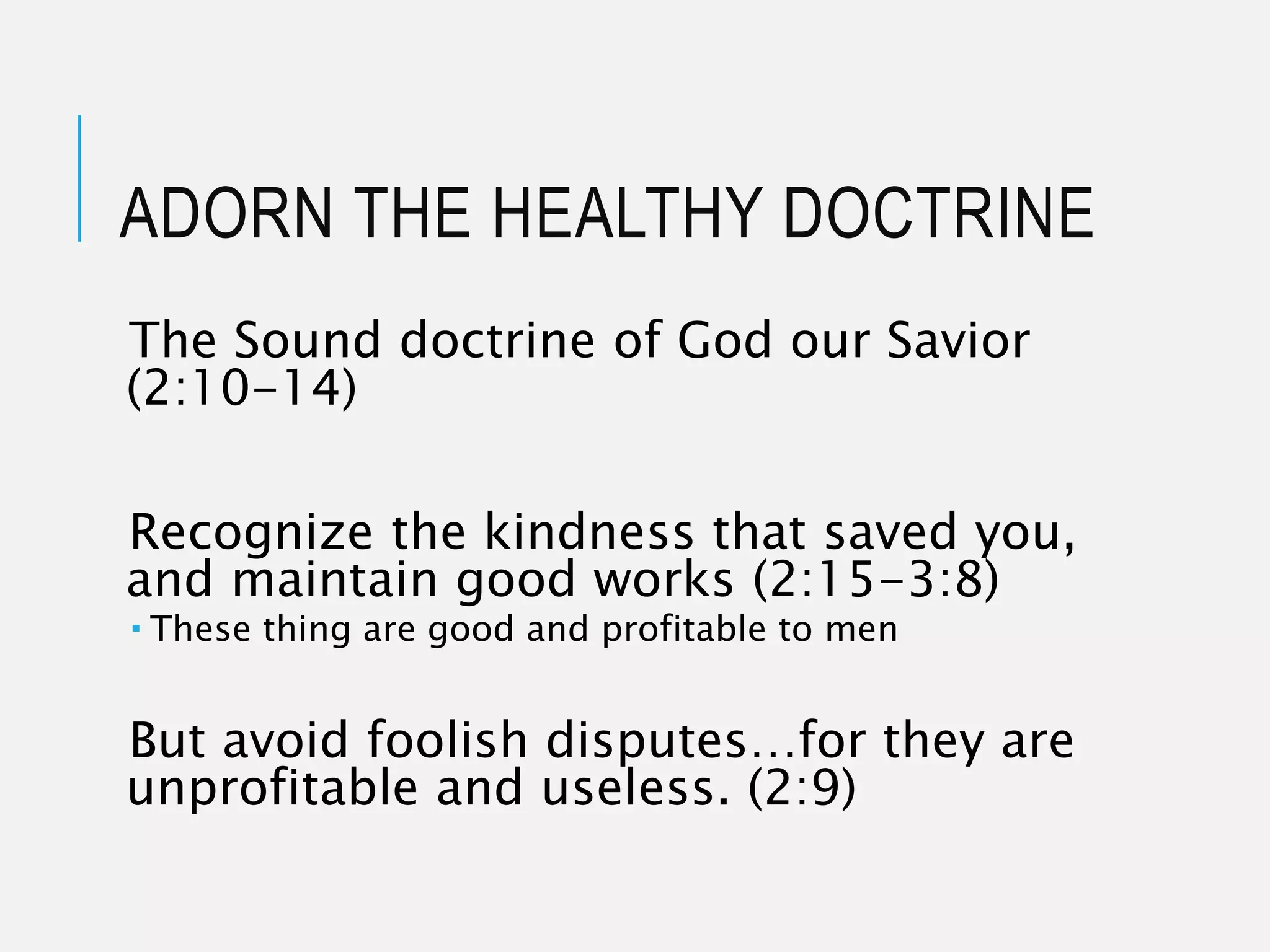 Sound doctrine | PPTX