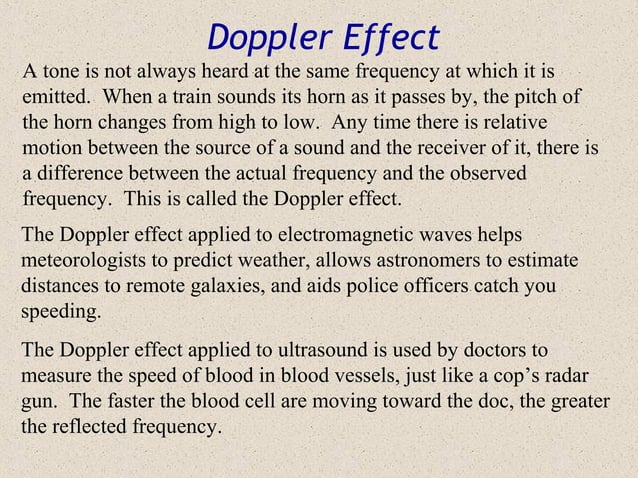 Sound doppler | PPT