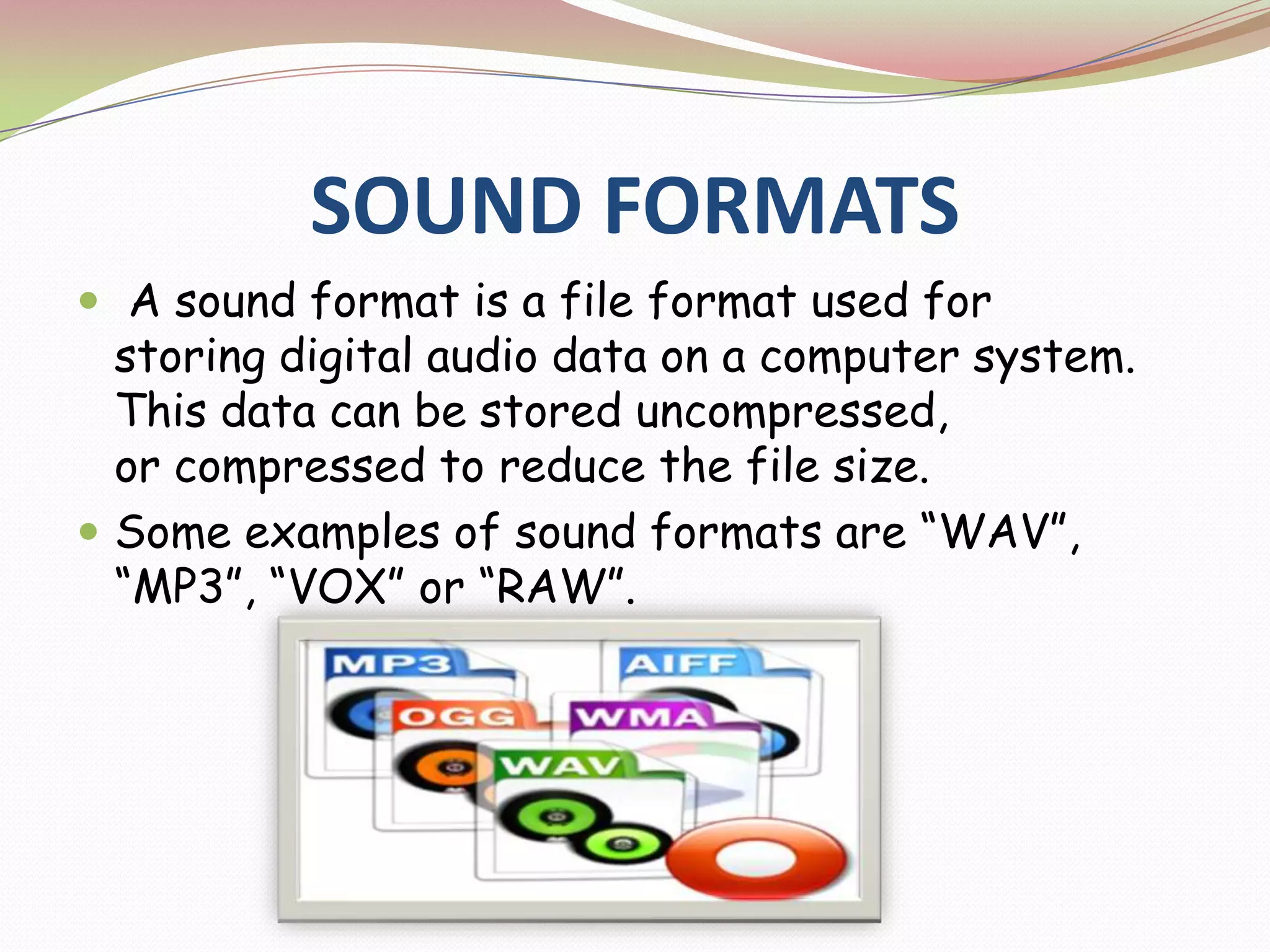 Sound editing. | PPTX | Digital Audio | Computer Software and Applications