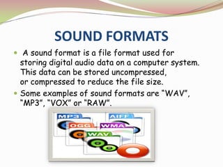 Sound editing. | PPTX