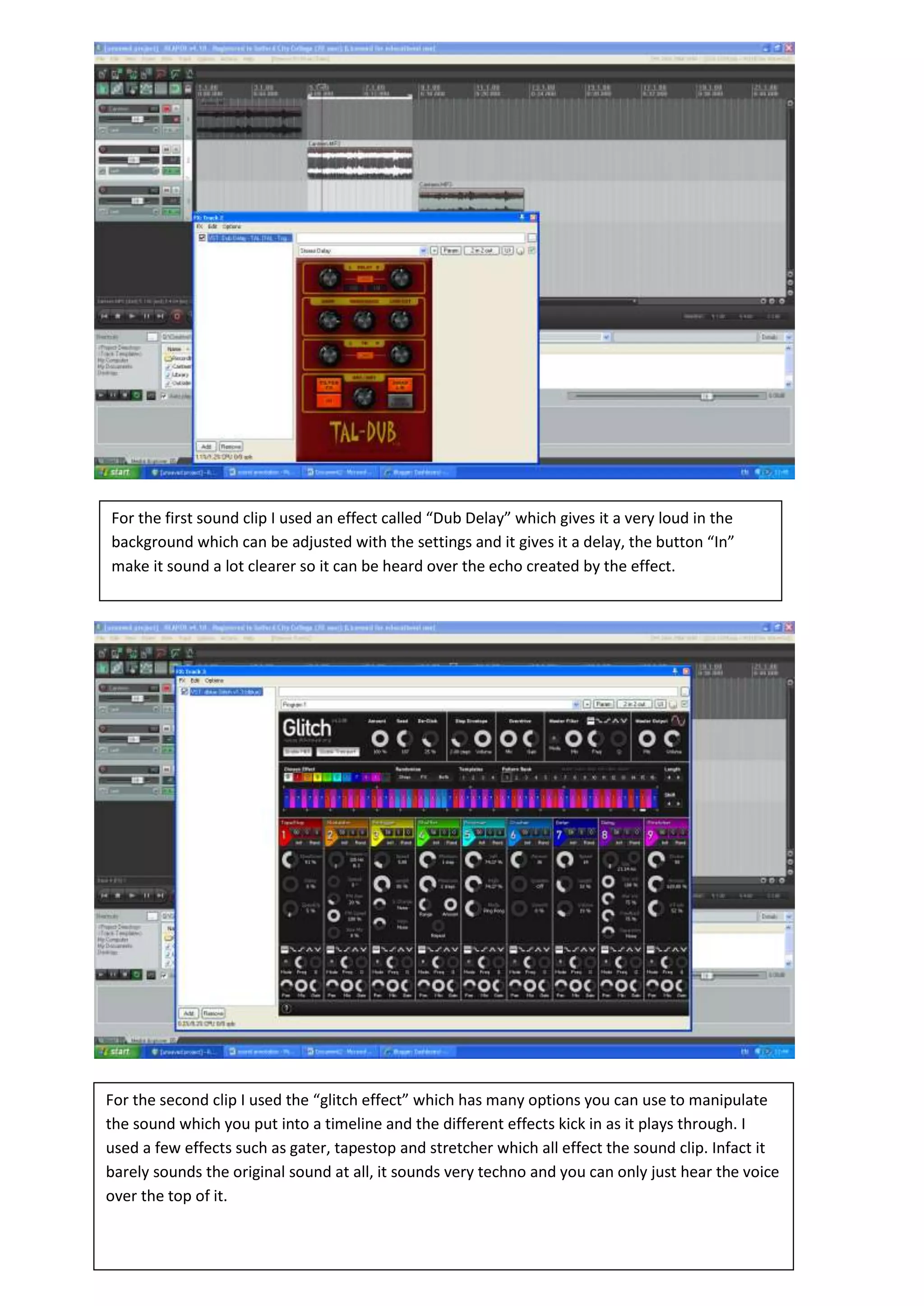 Sound effect analysis | DOCX