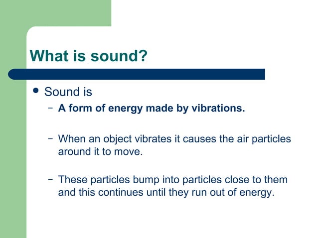 Sound energy | PPT