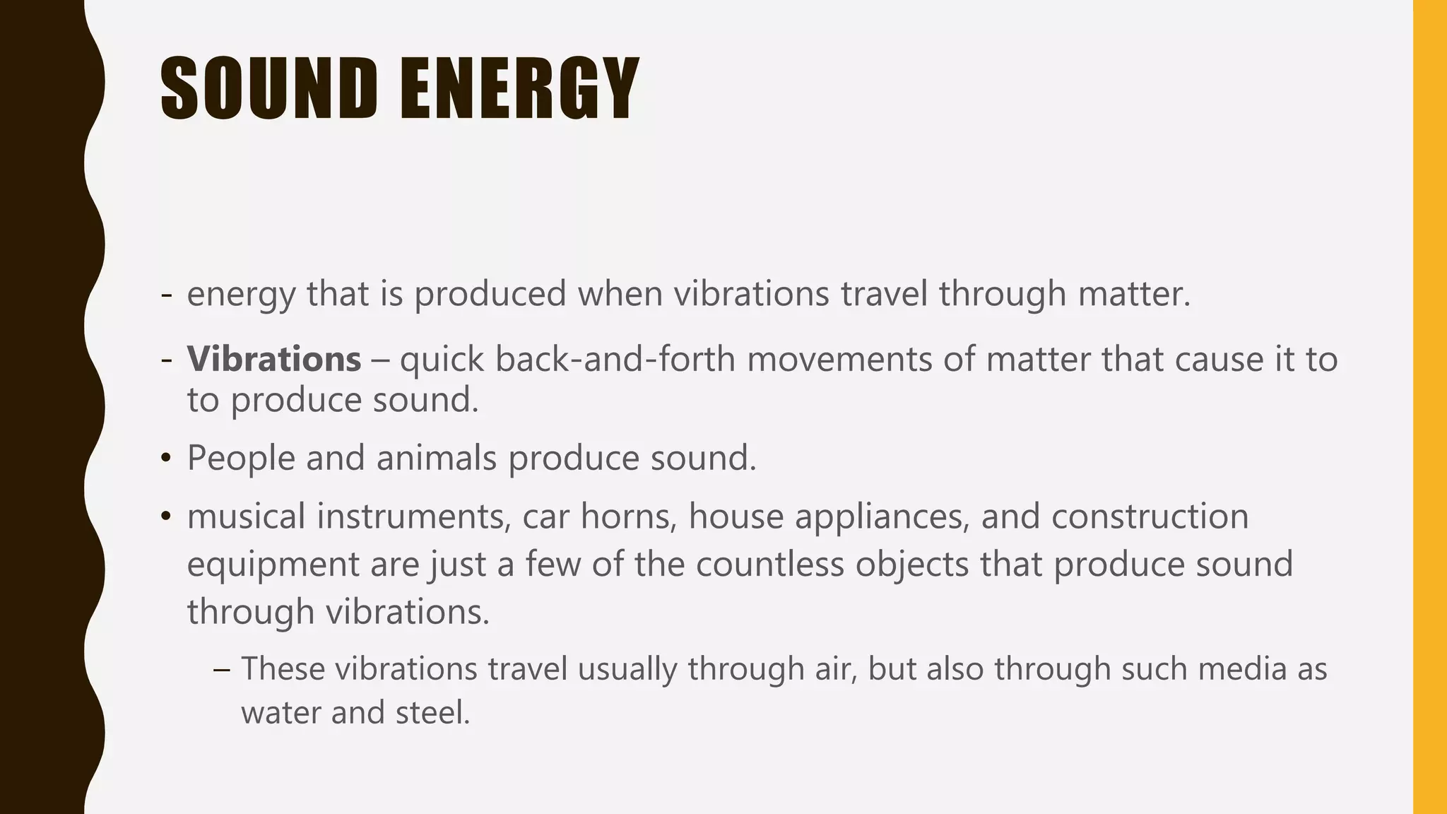 Sound energy | PPTX
