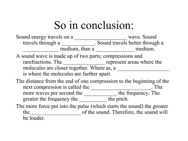 sound energy,sound physics,sound waves,sound motion | PPT