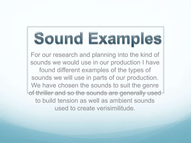 Sound examples | PPT