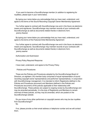 Sound exchange online registration.txt.rtf