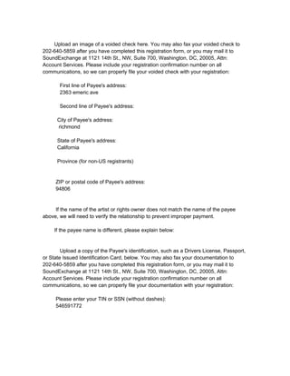 Sound exchange online registration.txt.rtf