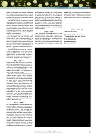 SoundField UPM-1 Review | PDF