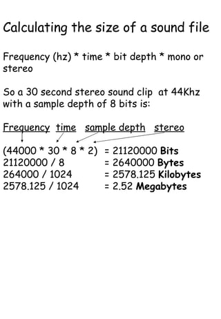 Sound File Size | PPT