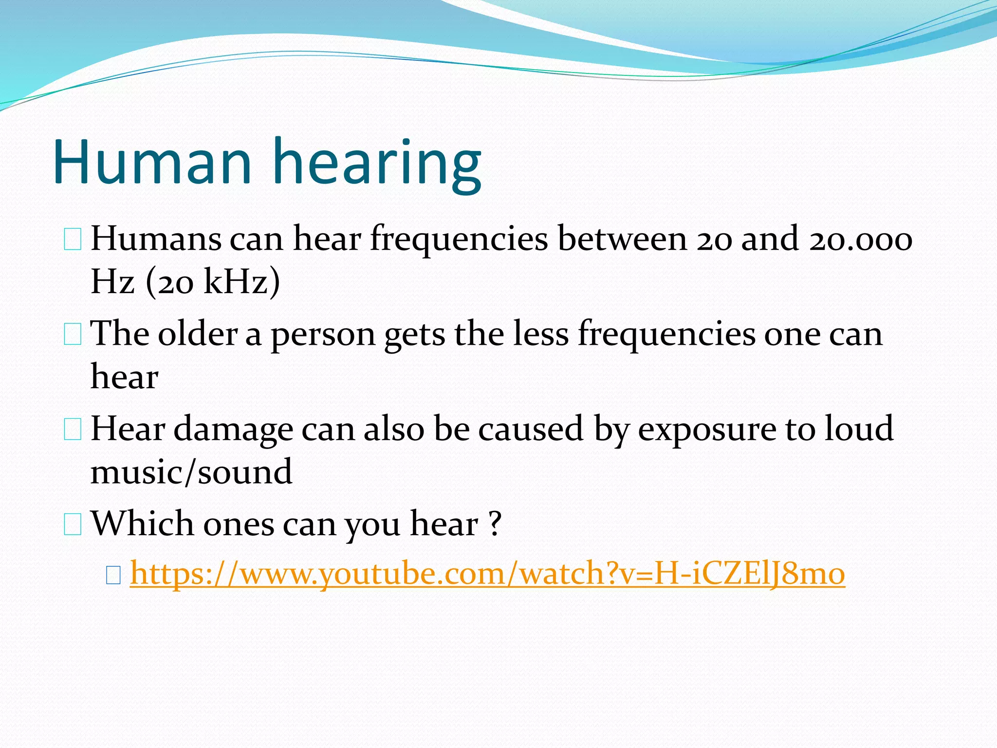 Sound frequency | PPTX