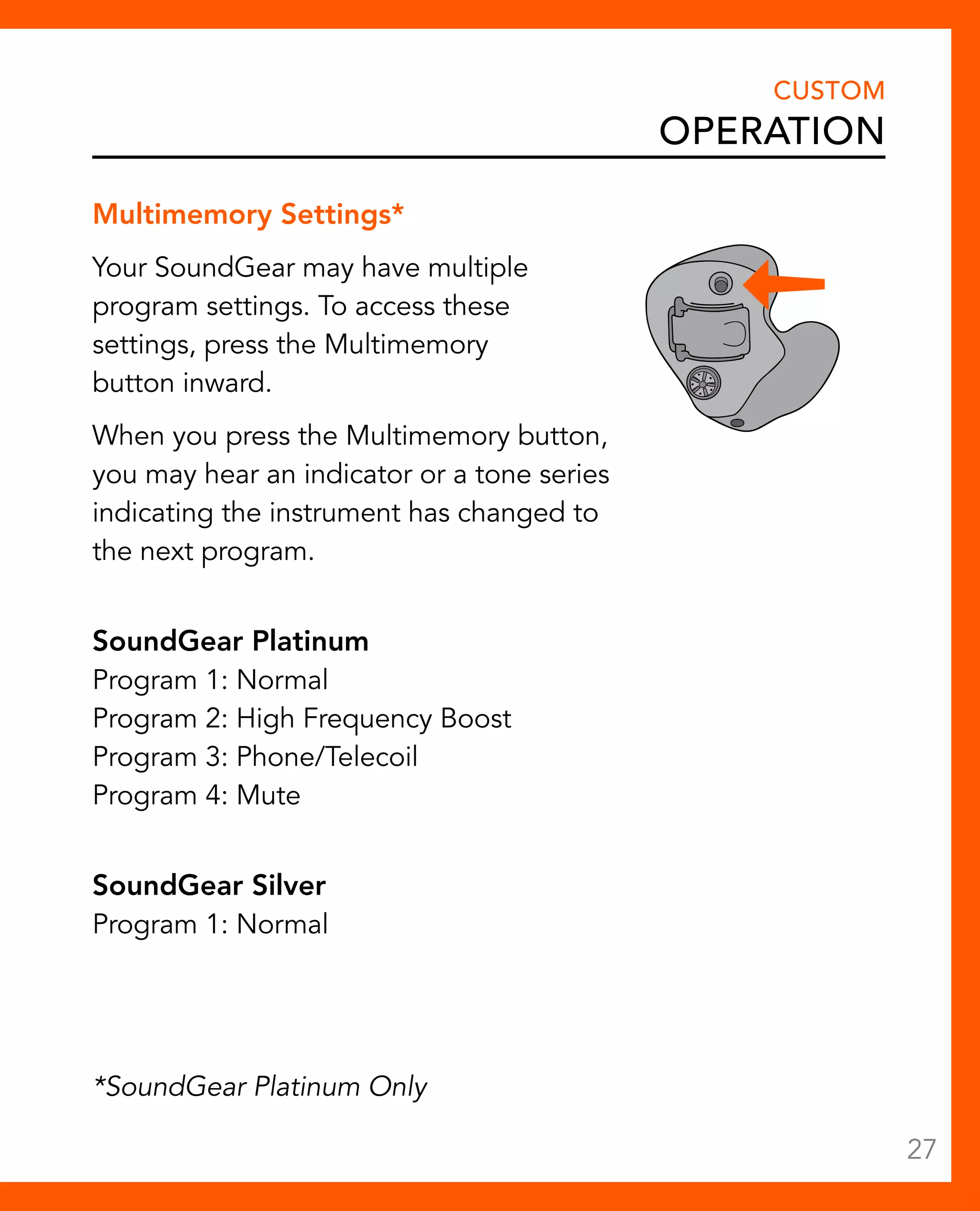 SoundGear hearing protection operations manual | PDF