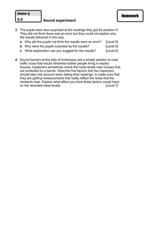 Sound homework | DOC | Audio Production | Content Production