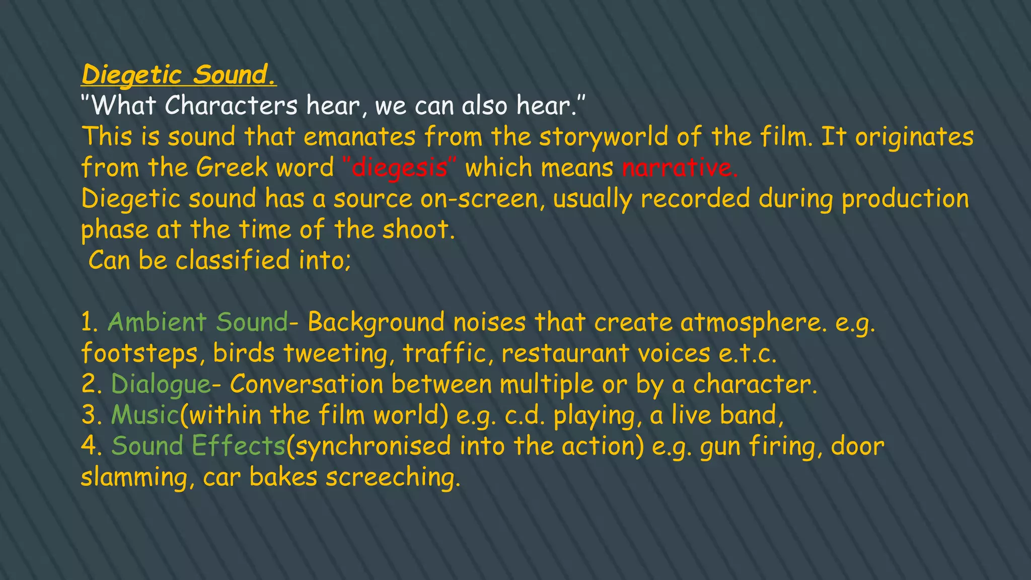 Importance Of Sound In Film | PPT