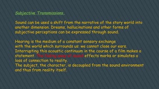 Importance Of Sound In Film | PPT