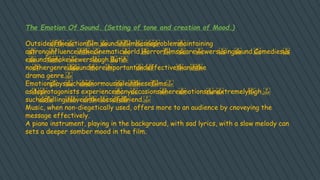 Importance Of Sound In Film | PPT